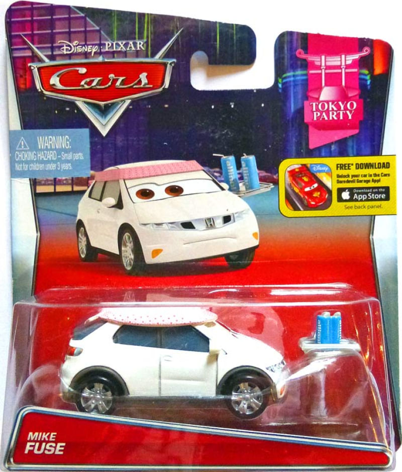 Disney Cars Carros Tokyo Party - Mike Fuse Mattel - Ri Happy