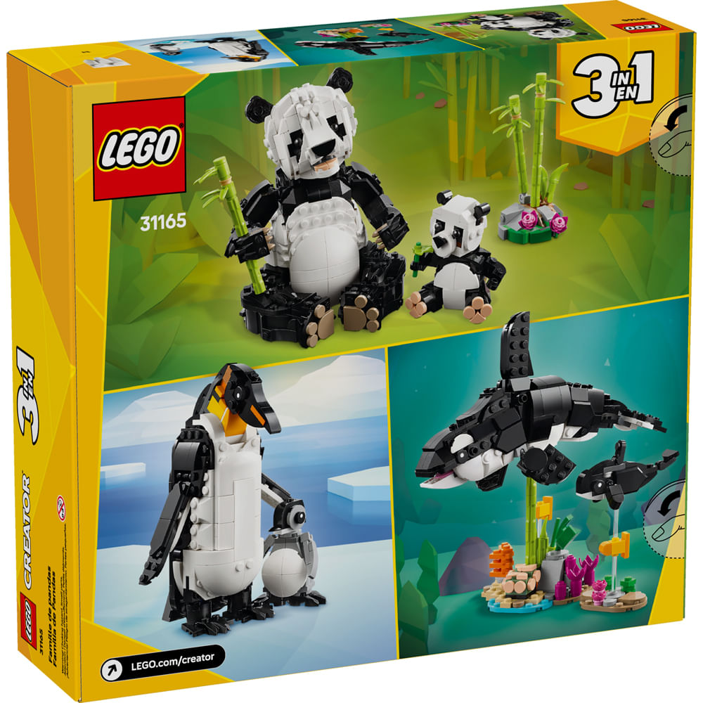 Lego Creator Família de Pandas 31165 com 626pcs - Ri Happy