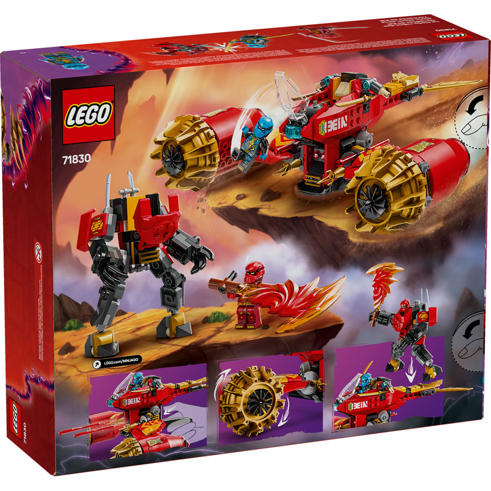 Lego Ninjago Robo Tempestado do Kai 71830 com 333pcs - Ri Happy