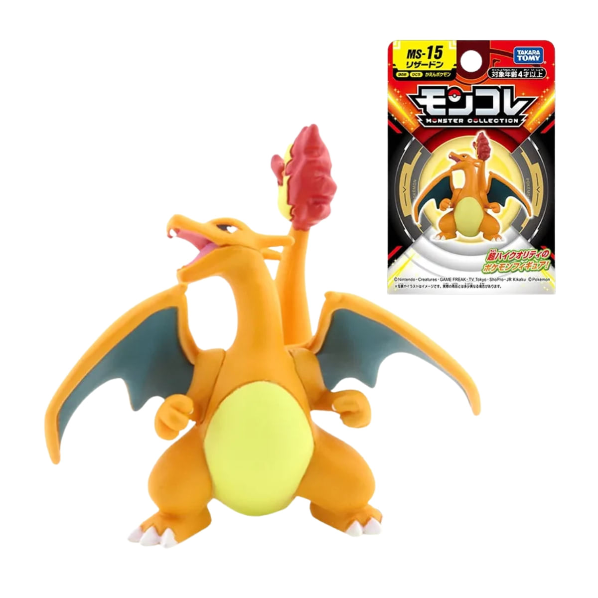 Boneco Pokemon Takara Tomy Collection MS-15 Charizard 4cm - Ri Happy