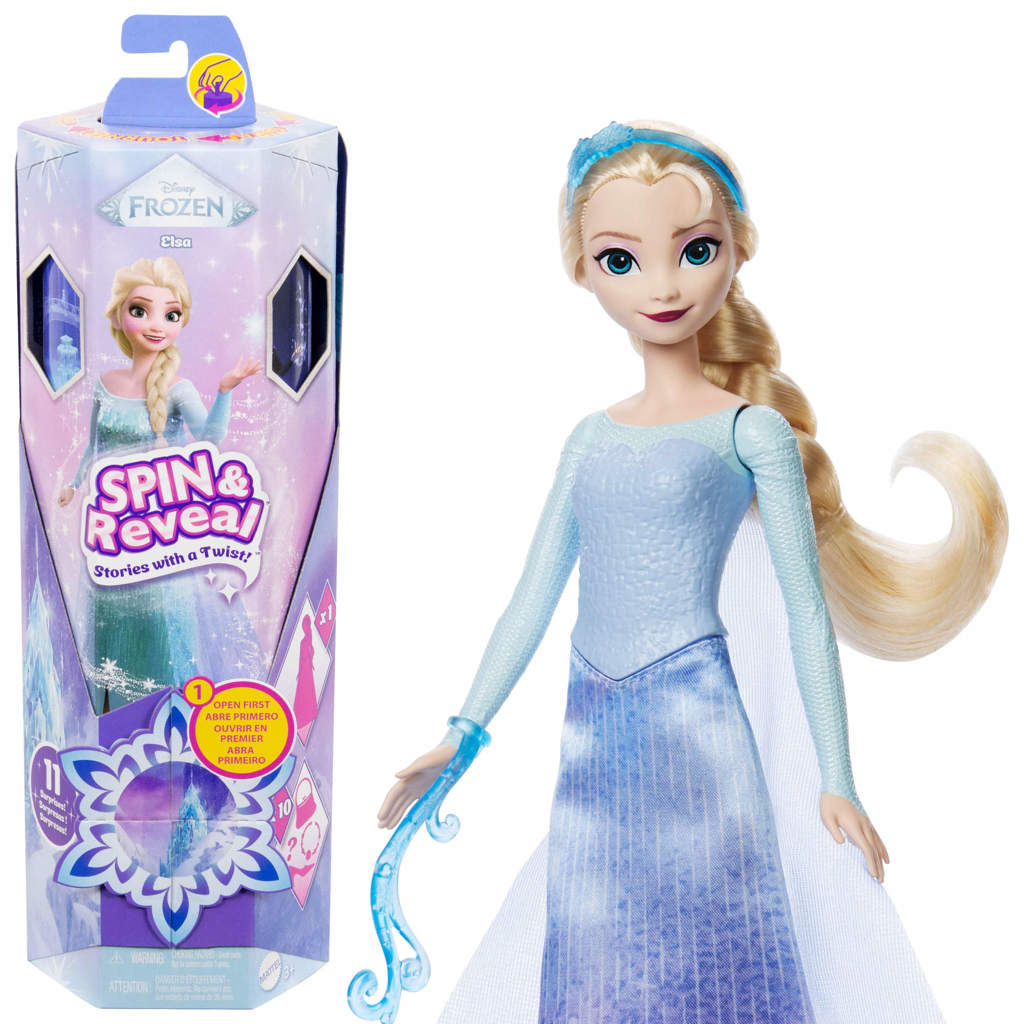 Confira Boneca Articulada - Disney - Girar e Revelar - Frozen - Elsa ...