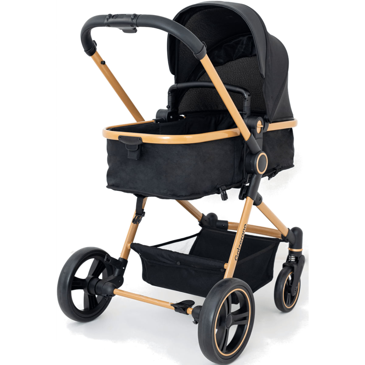 Carrinho de Bebe Galzerano Ivy Berço Passeio Moises Gold - Ri Happy