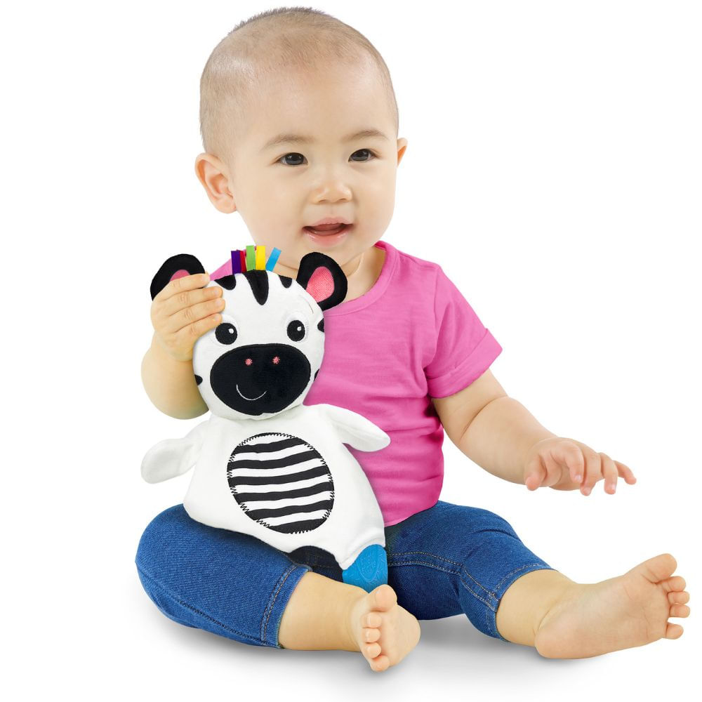 ZEN, A ZEBRA PELÚCIA SENSORIAL COM MORDEDOR - BABY EINSTEIN
