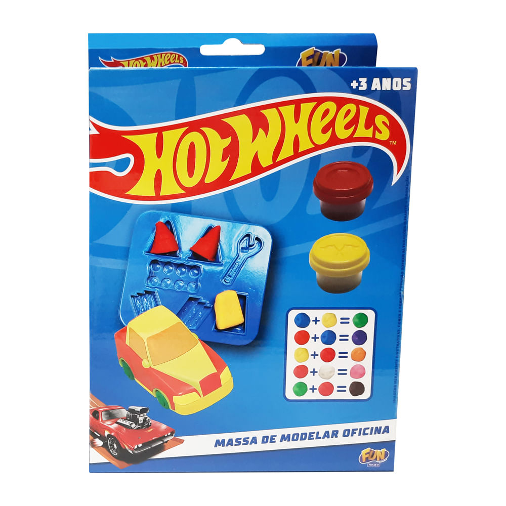 Confira Conjunto De Massa De Modelar - Hot Wheels - Modelos Sortidos ...