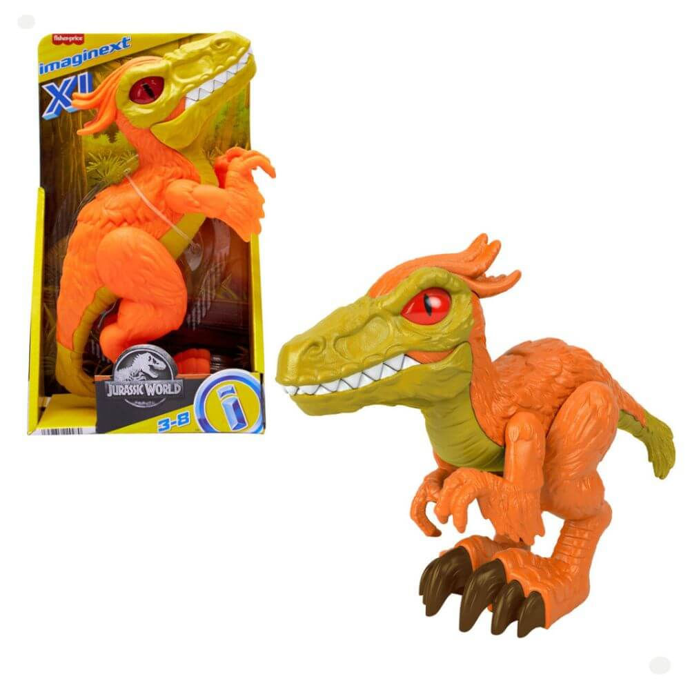 Boneco Imaginext Jurassic World Xl 25Cm - Dinossauro Pyroraptor ...