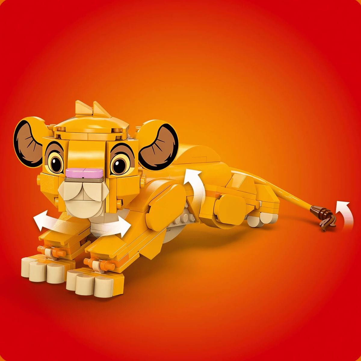 LEGO Disney Rei Leão Simba Filhote 222 Peças 6+ 43243 - PBKIDS Brinquedos