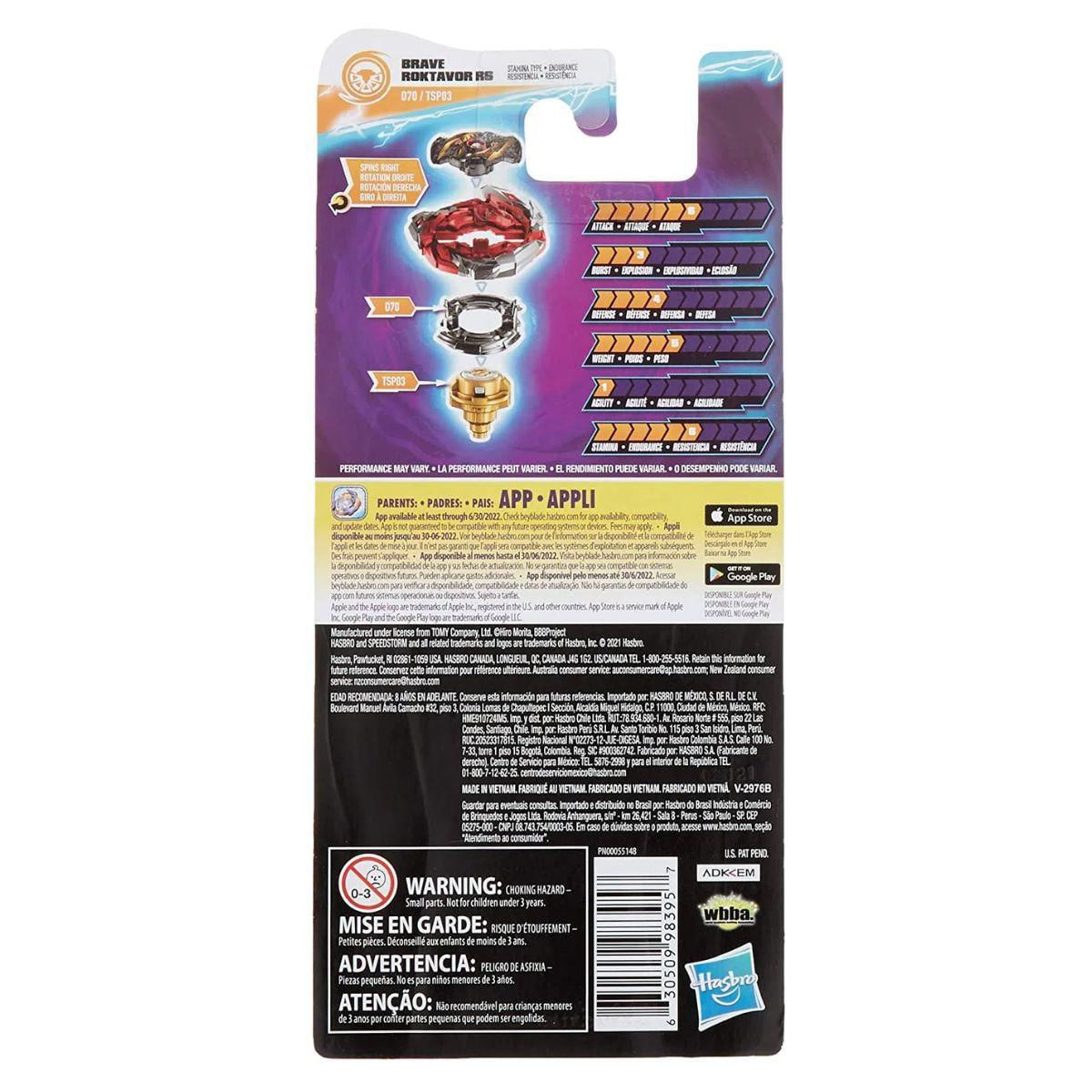 Beyblade Burst Surge Speedstorm Brave Roktavor Hasbro F0579
