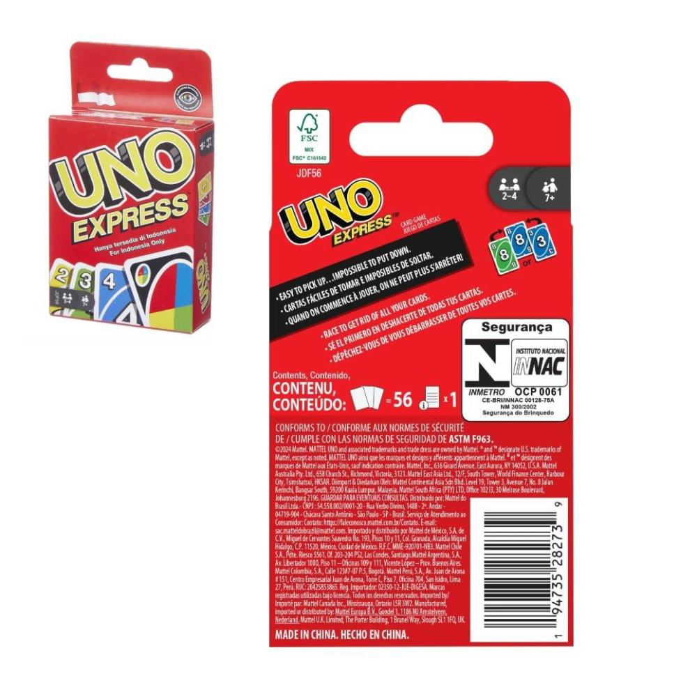 Jogo Uno Express - Mattel