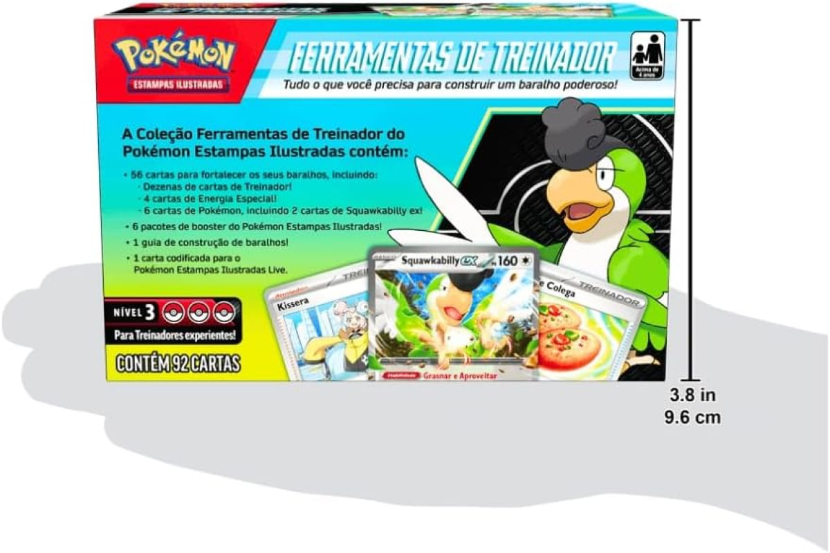 BOX POKEMON TREINADOR AVANCADO SQUAWKABILLY EX - COPAG - Ri Happy