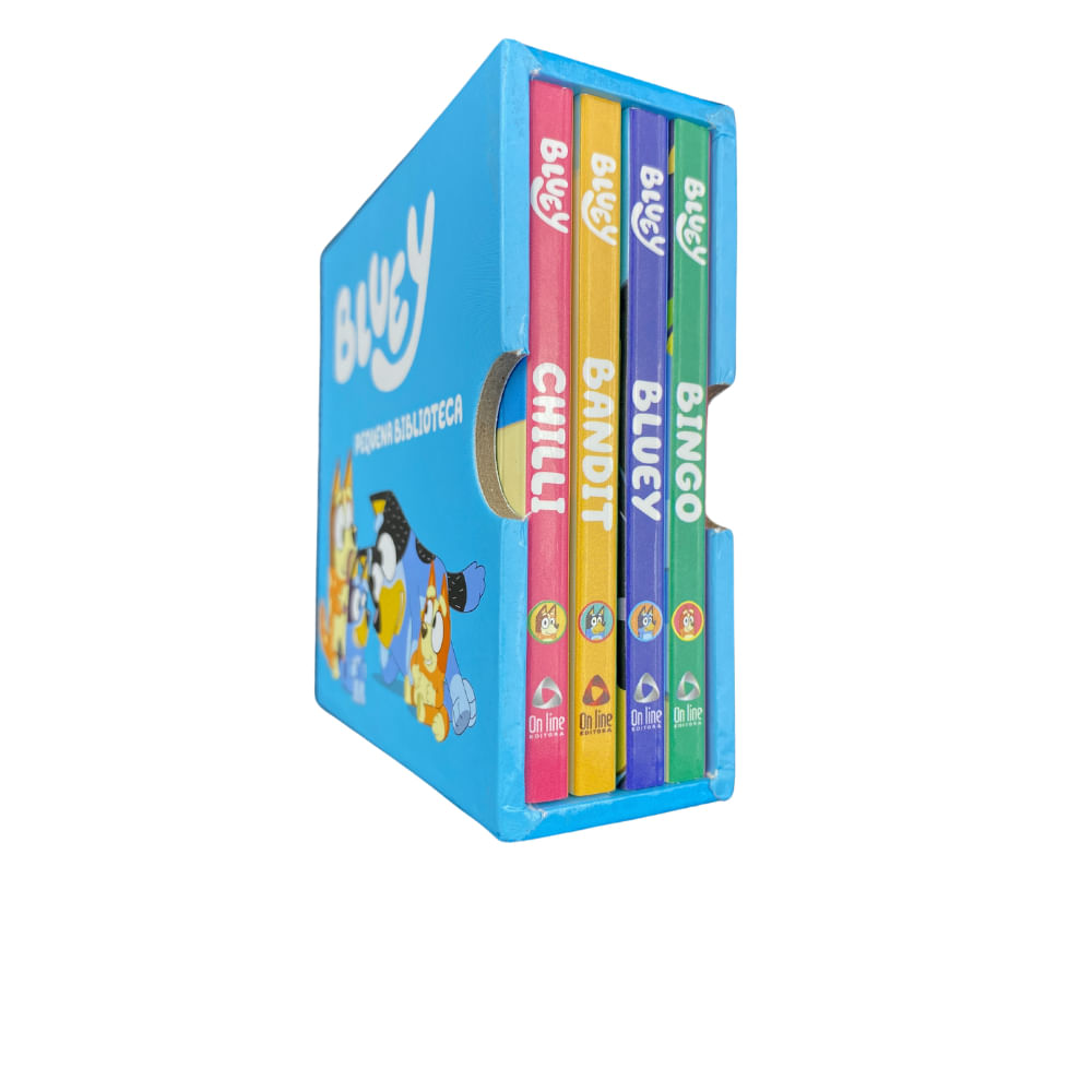 Bluey Pequena Biblioteca da Bluey - Box com 4 livrinhos