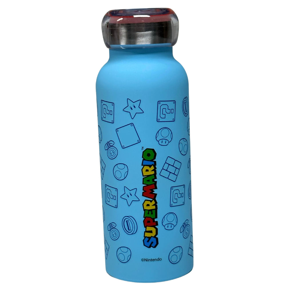 Garrafa Térmica Inox Bubble 500ML SUPER MARIO Zona Criativa