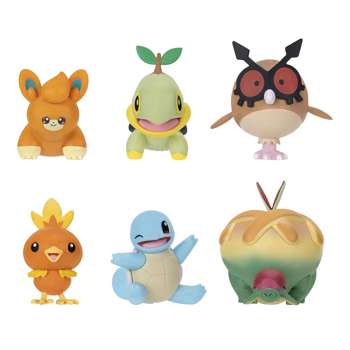 6 Bonecos Pawni, Torchic, Turtwig, Appletun e mais - Pokémon - PBKIDS ...
