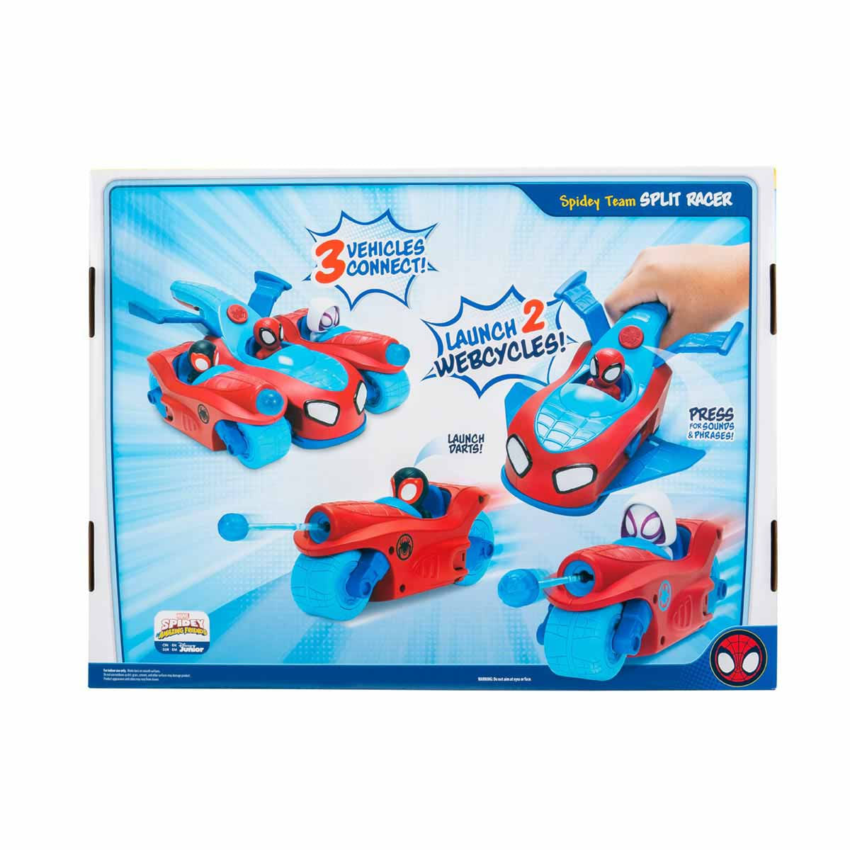 Carrinho Deluxe Split Racer 3 em 1 da Equipe Spidey - Spidey - PBKIDS ...