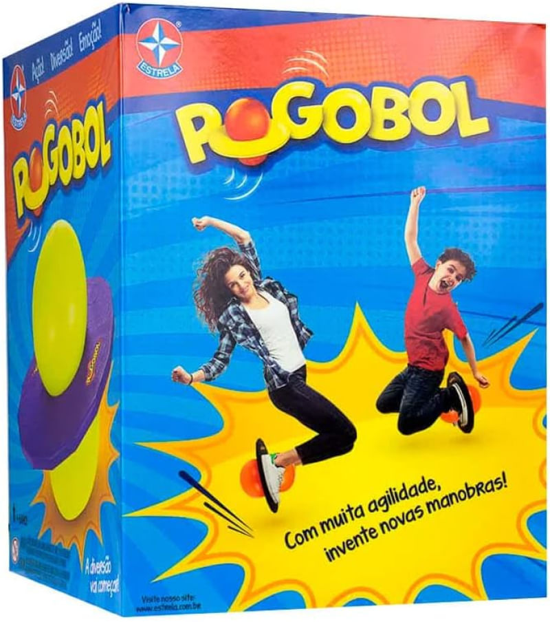 POGOBOL PRETO/LARANJA - ESTRELA - Ri Happy