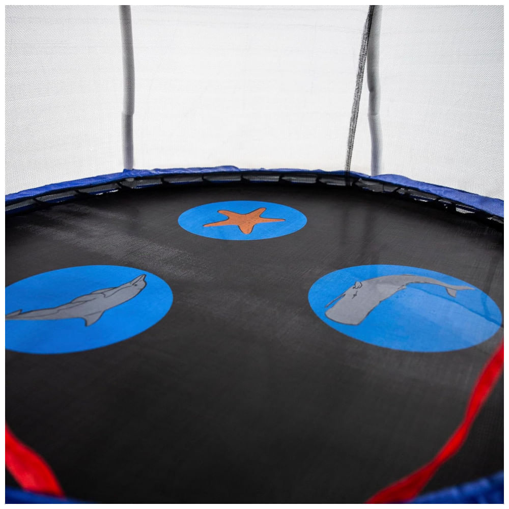 Skywalker Trampolins Mini trampolim com rede de proteção 60 polegadas ...