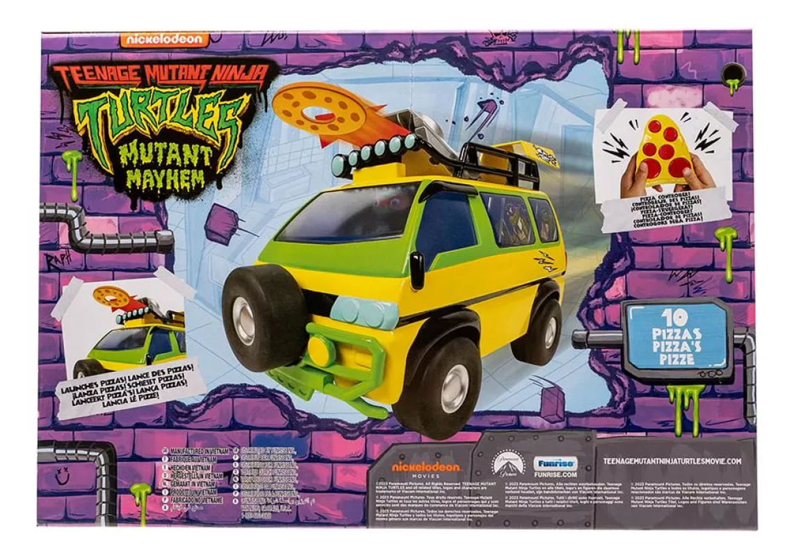 Tartaruga Ninjas Caos Mutante - Van Furgao Pizza Blaster Controle