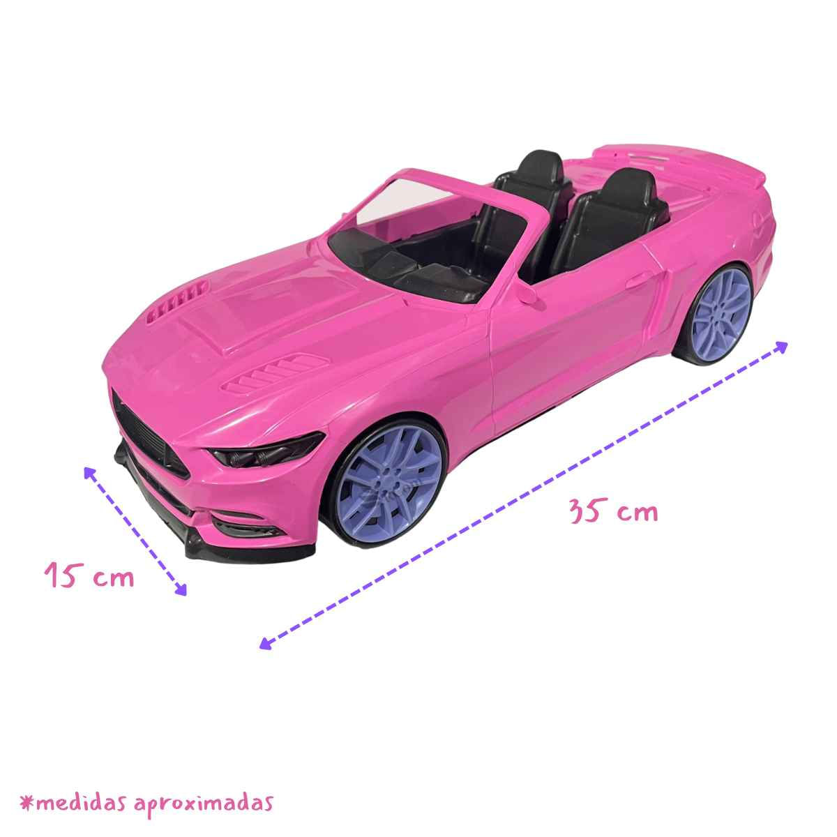 Carrinho Flash Girl Com Boneca, Lua De Cristal, Carro Rosa Conversível ...