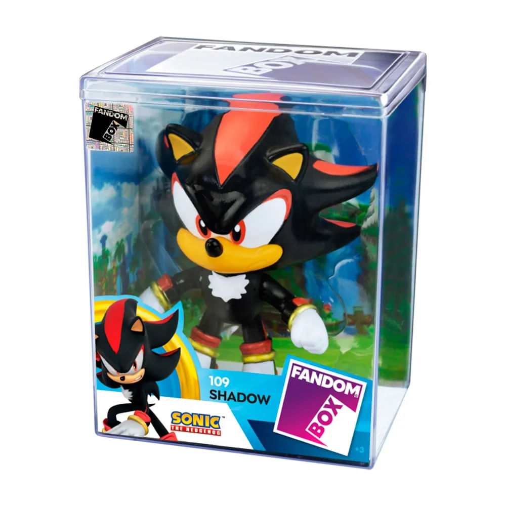 Boneco FandomBox - Turma do Sonic - Shadow - Lider - Ri Happy