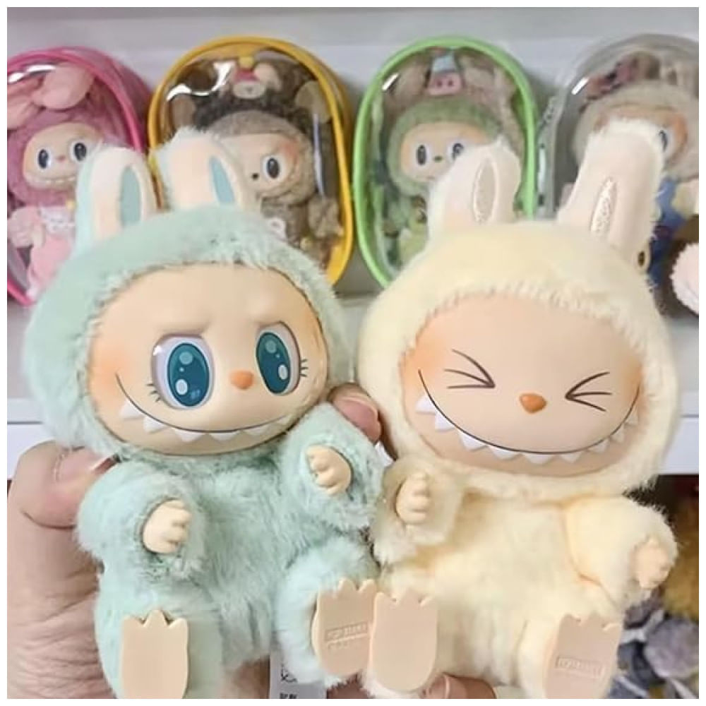 Chaveiro Labubu, da série de monstros Macaron Labubu: tenha um lugar ...