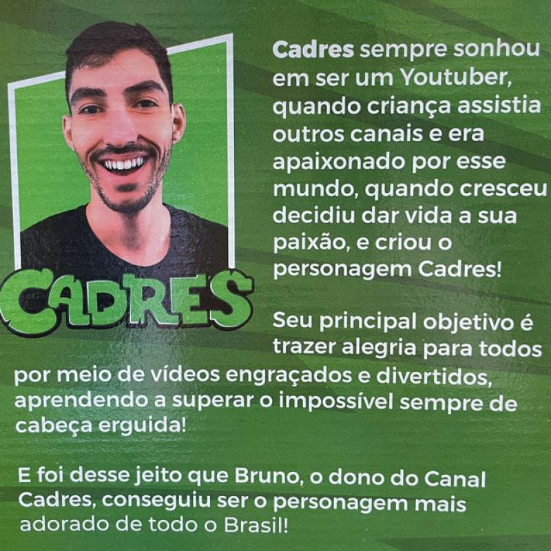 Boneco Youtuber Cadres Minecraft 35 Cm