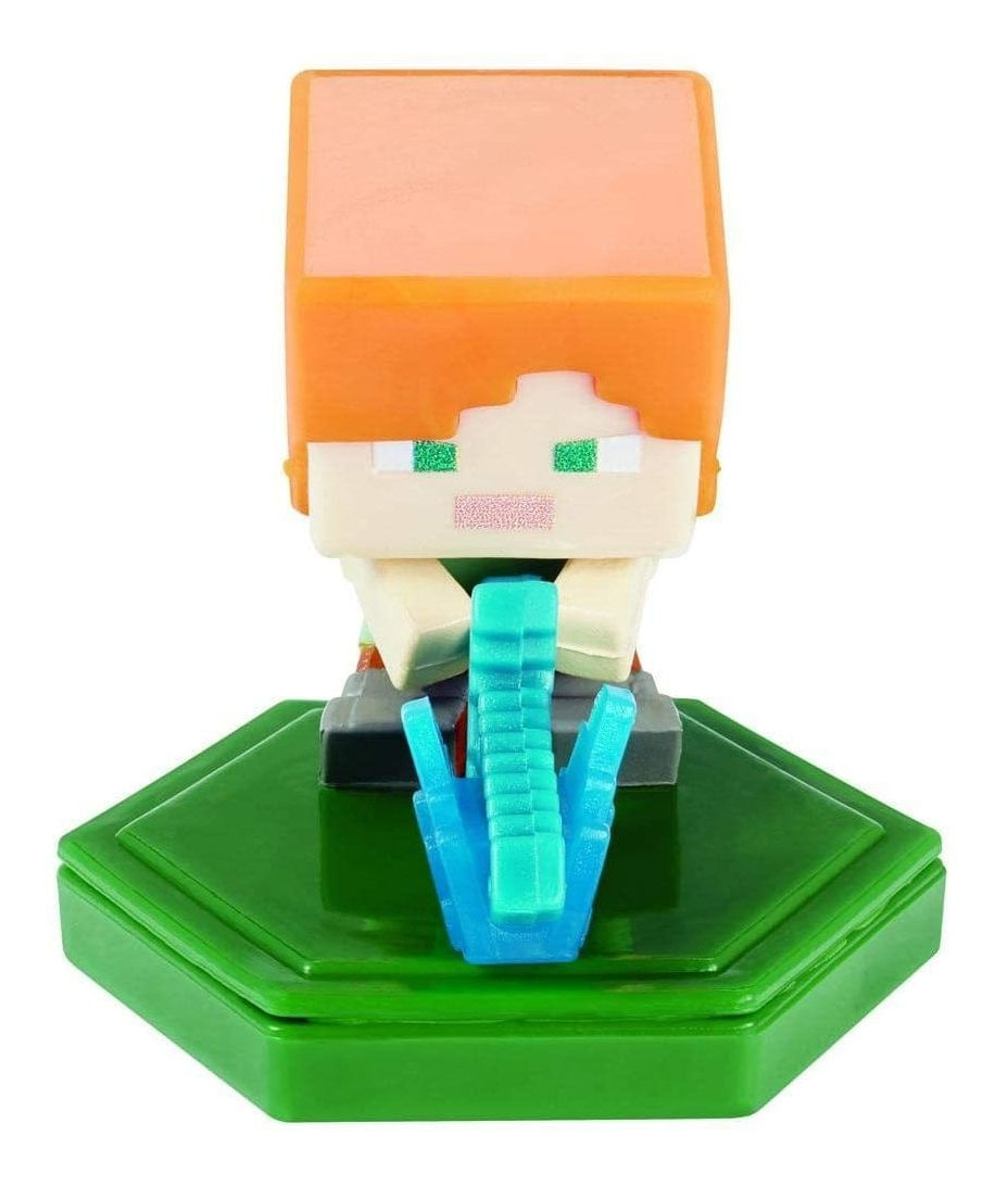 Mini Figura Minecraft Attacking Alex Mattel - Ri Happy