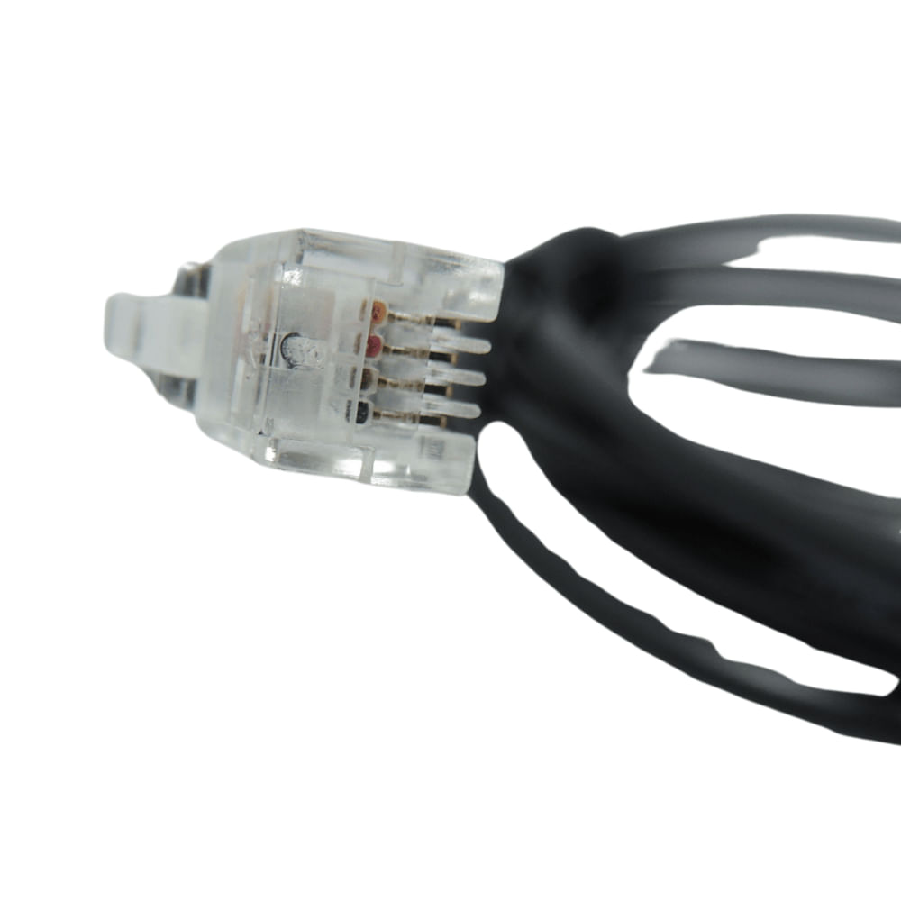 Cabo Serial DB9 Fêmea x RJ11 4 Vias Comunicação RS232 - Ri Happy