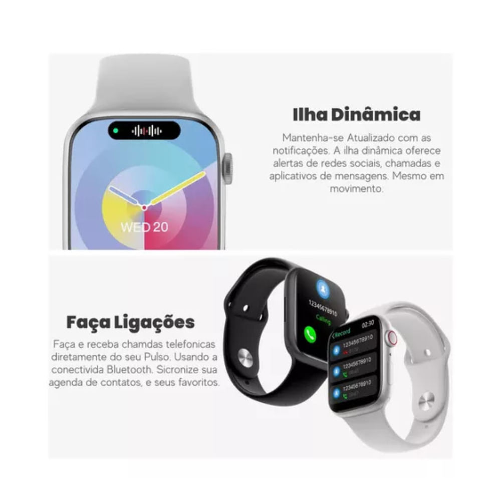 Relógio Smartwatch Microwear W10 - Tudo em Caixa - Ri Happy