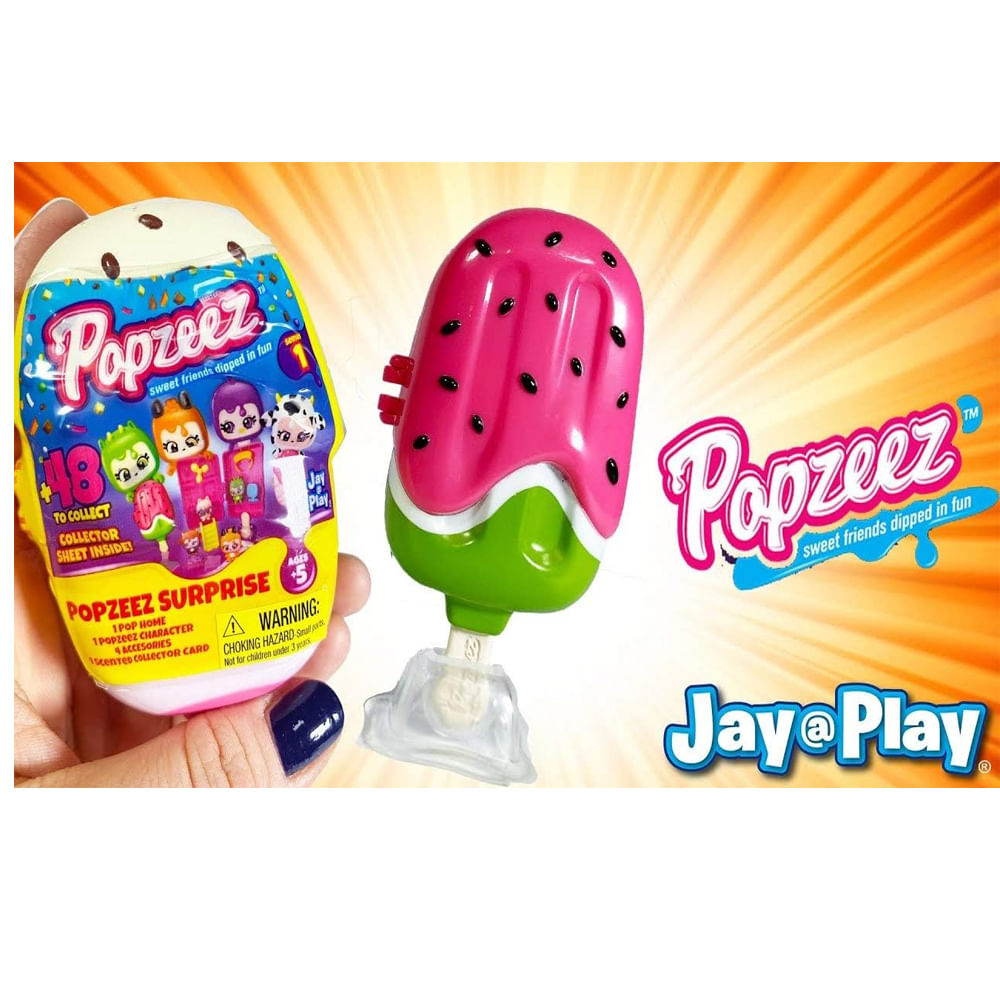 Brinquedo Picolé Surpresa Mini Sortidos 3und Popzeez