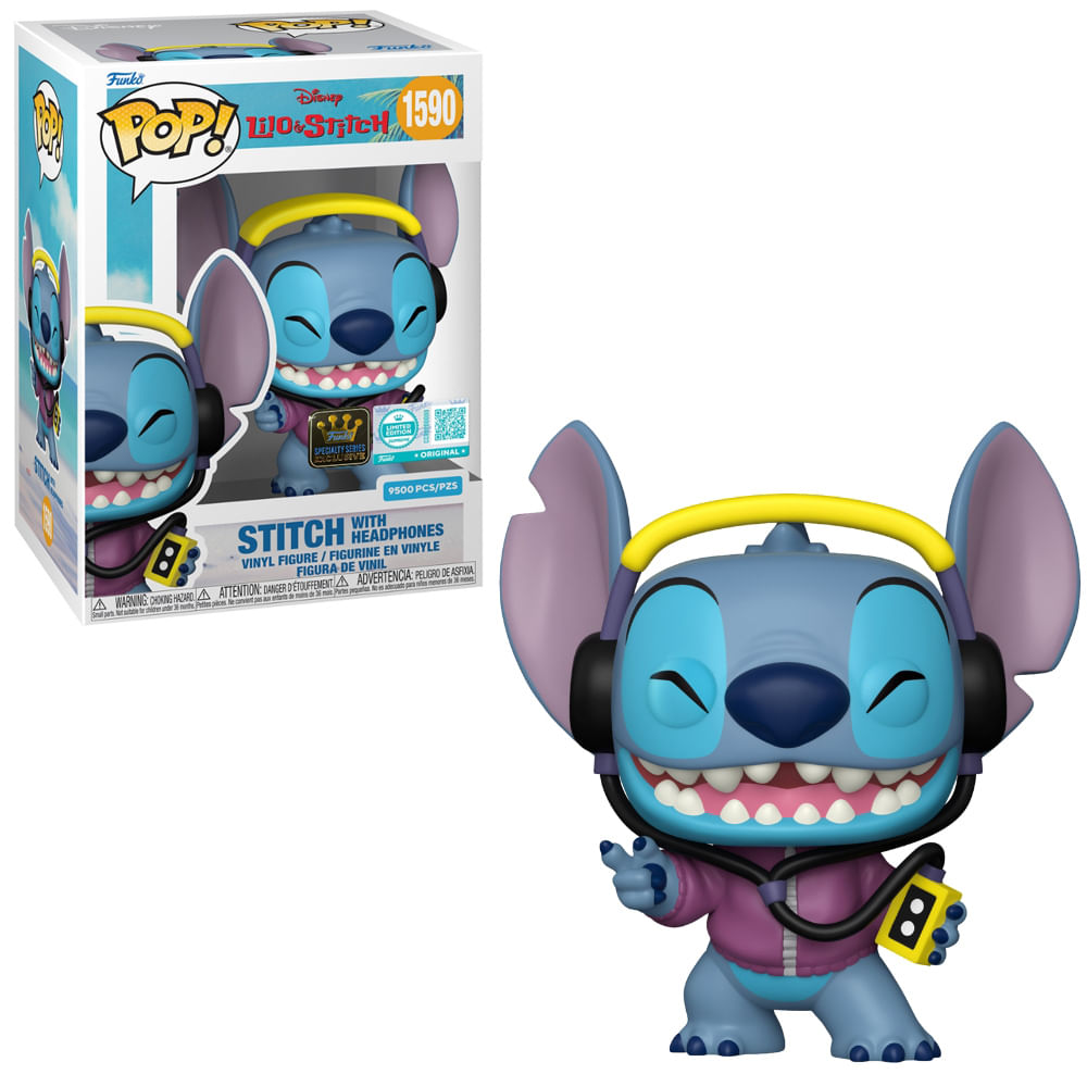 Boneco Funko Pop! Disney: Stitch com Headphone – Edição Limitada ...