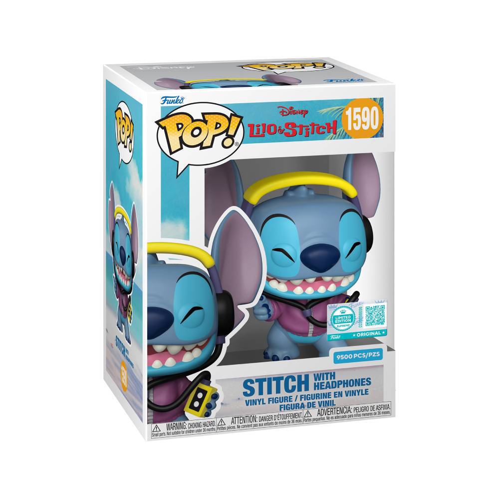 Boneco Funko Pop! Disney: Stitch com Headphone – Edição Limitada ...