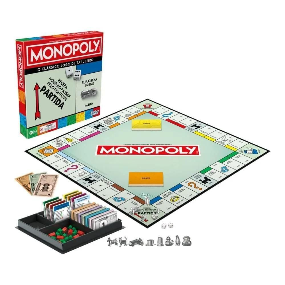 Jogo De Tabuleiro Monopoly Clássico - G0009 - Hasbro - Ri Happy