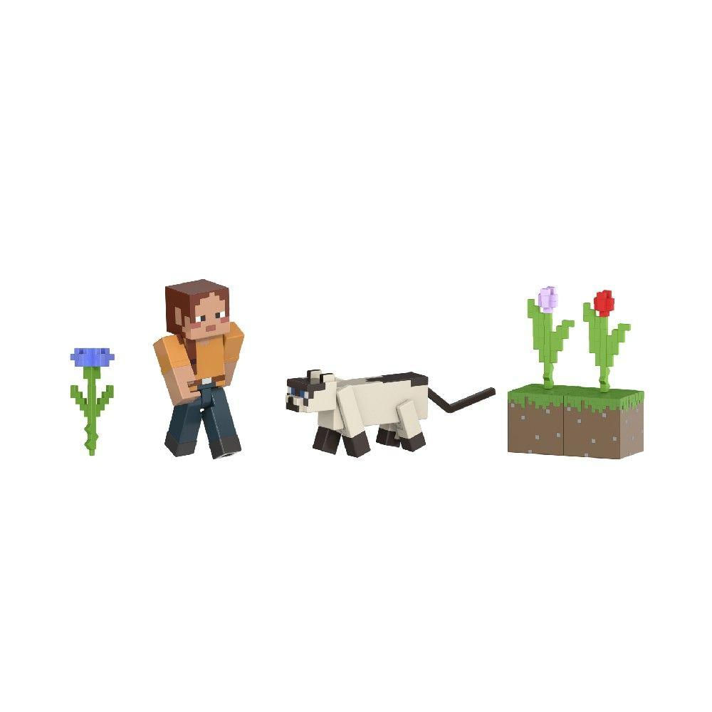 Minecraft Vanilla 2 Figuras Ari Errante do Campo - Mattel - Ri Happy