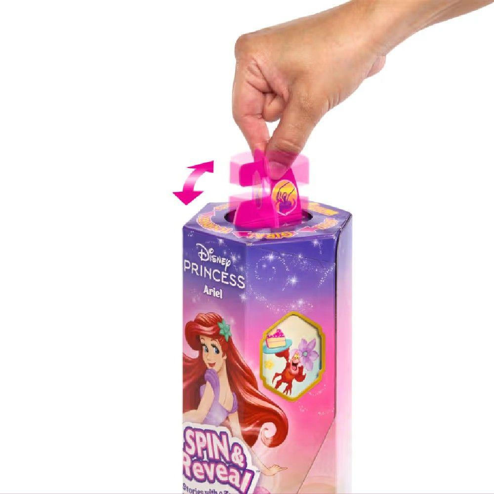 Disney Princesa Ariel Spin and Reveal Flores - Mattel - Ri Happy