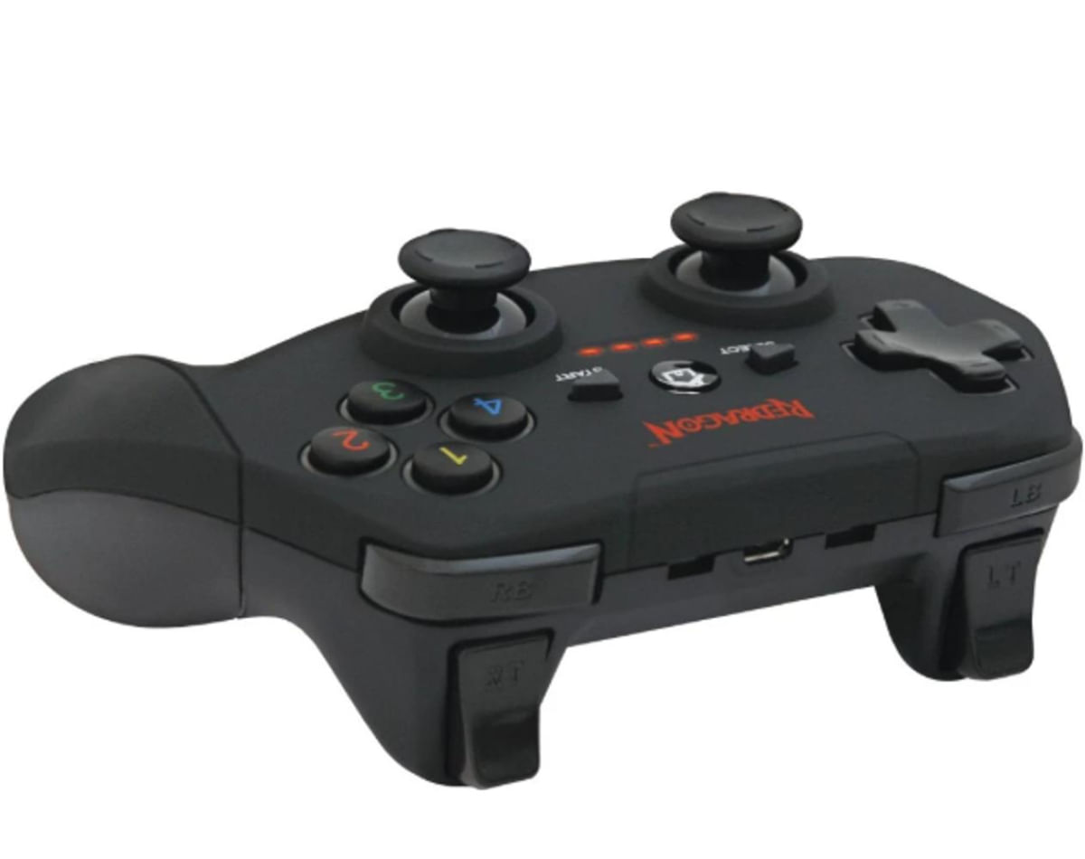 Controle sem Fio PC Gamer Redragon Harrom G808 Preto