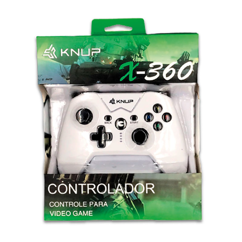 Controle Xbox 360 USB Com Fio Joystick Com Led Video Game Analógico ...
