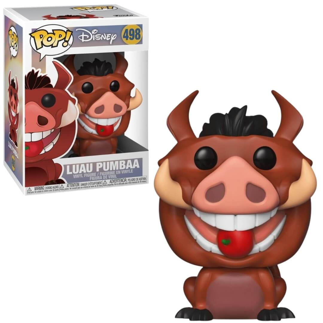 Boneco Funko Pop Luau Pumba 498 Disney O Rei Leão Pumbaa - Ri Happy