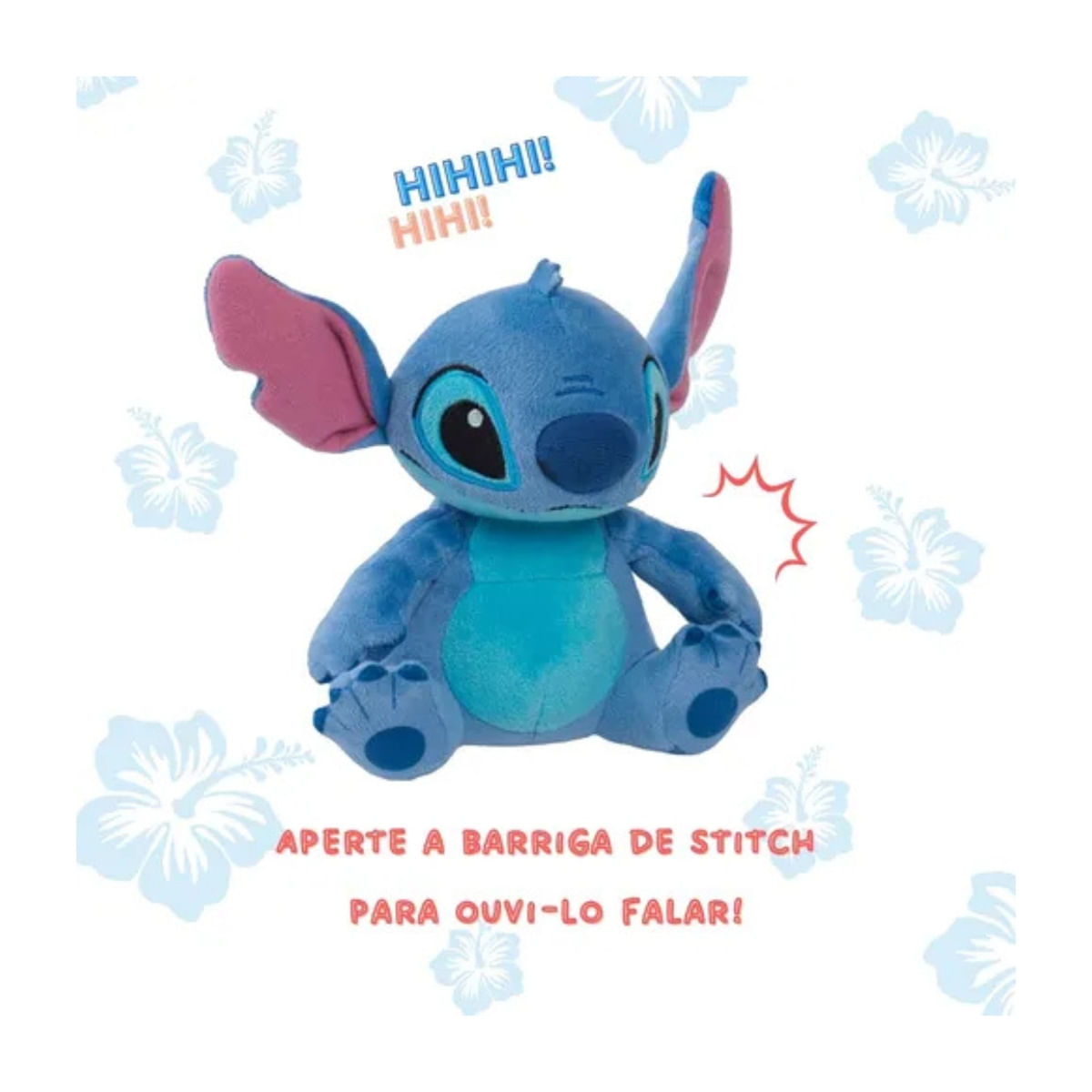 Pelucia Stitch Com Cheiro E Som Boneco Filme Lilo E Stitch - Ri Happy