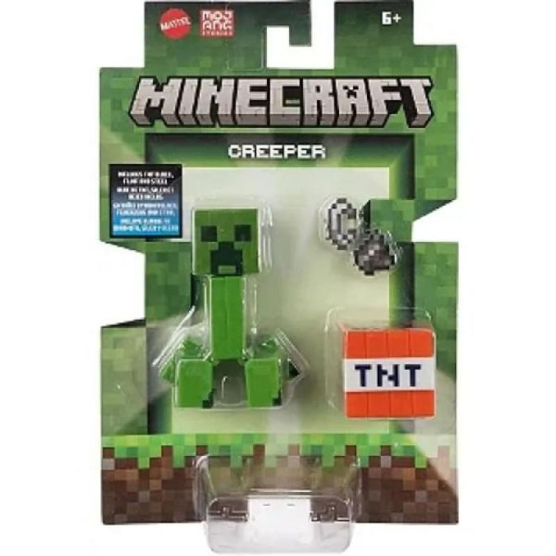 Figura Minecraft Vanilla Creeper TNT Mattel GTP08 - Ri Happy