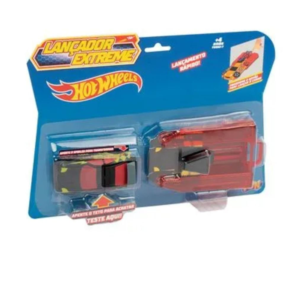 Carrinho Hot Wheels Lançador Extreme Preto FUN F00627 - Ri Happy