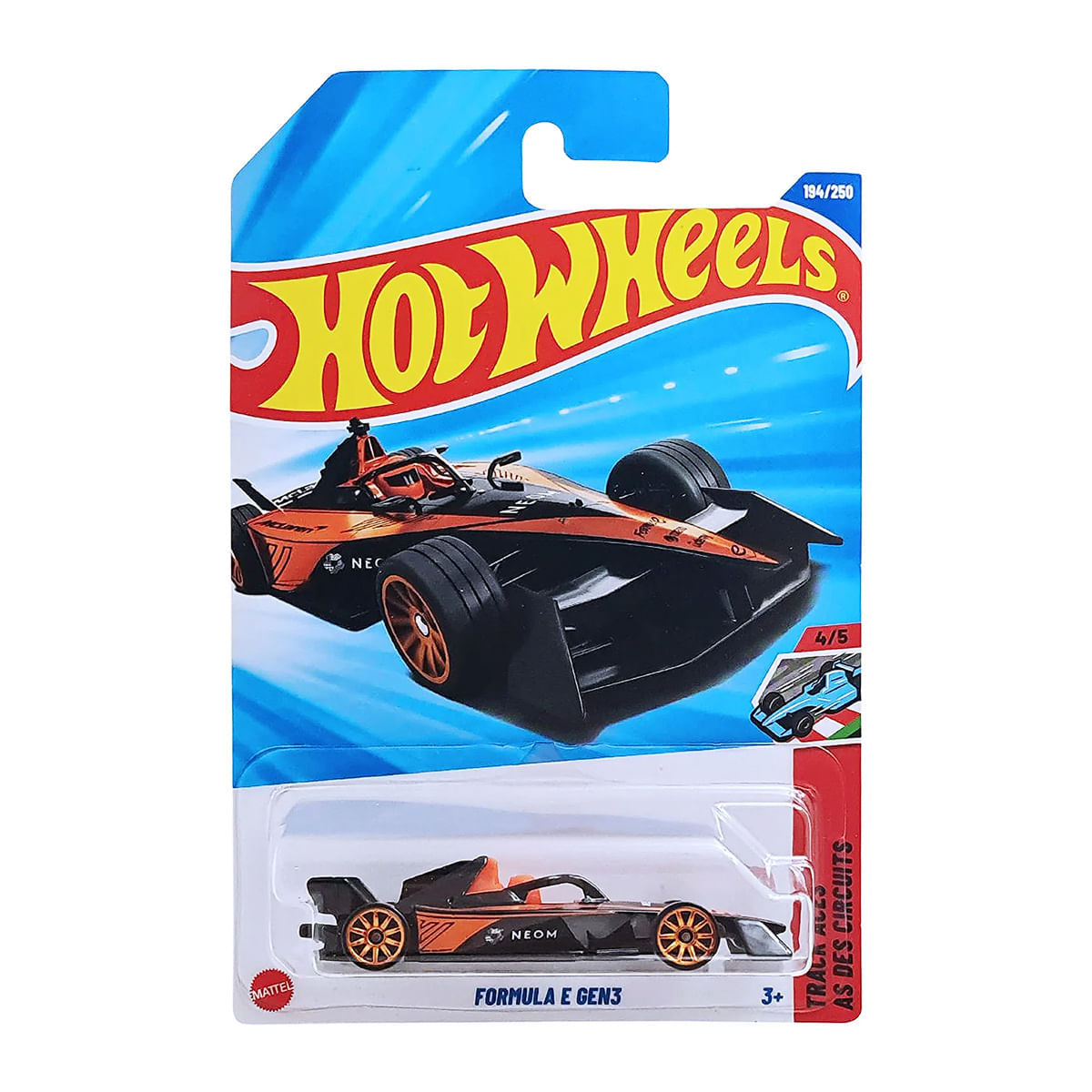 Carro Hot Wheels Formula E Gen3 2025 Lote N HYY56 4/5 - PBKIDS Brinquedos