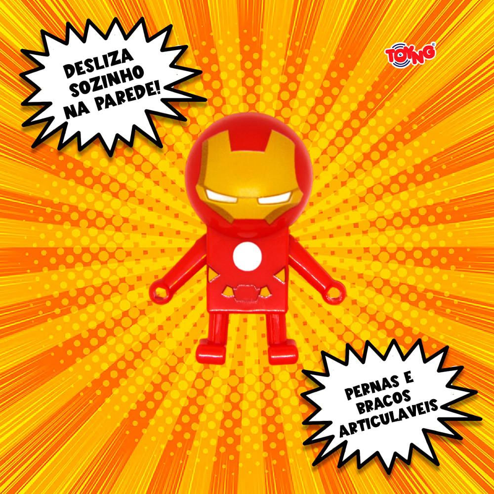 Brinquedo Boneco Desliza Sozinho Marvel Homem de Ferro Toyng - Ri Happy