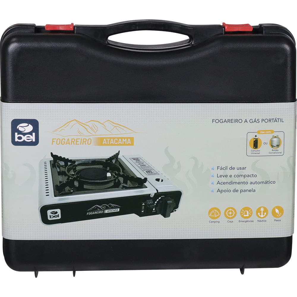 Fogareiro a Gás Atacama com Acendimento Automático Cinza Bel - PBKIDS ...