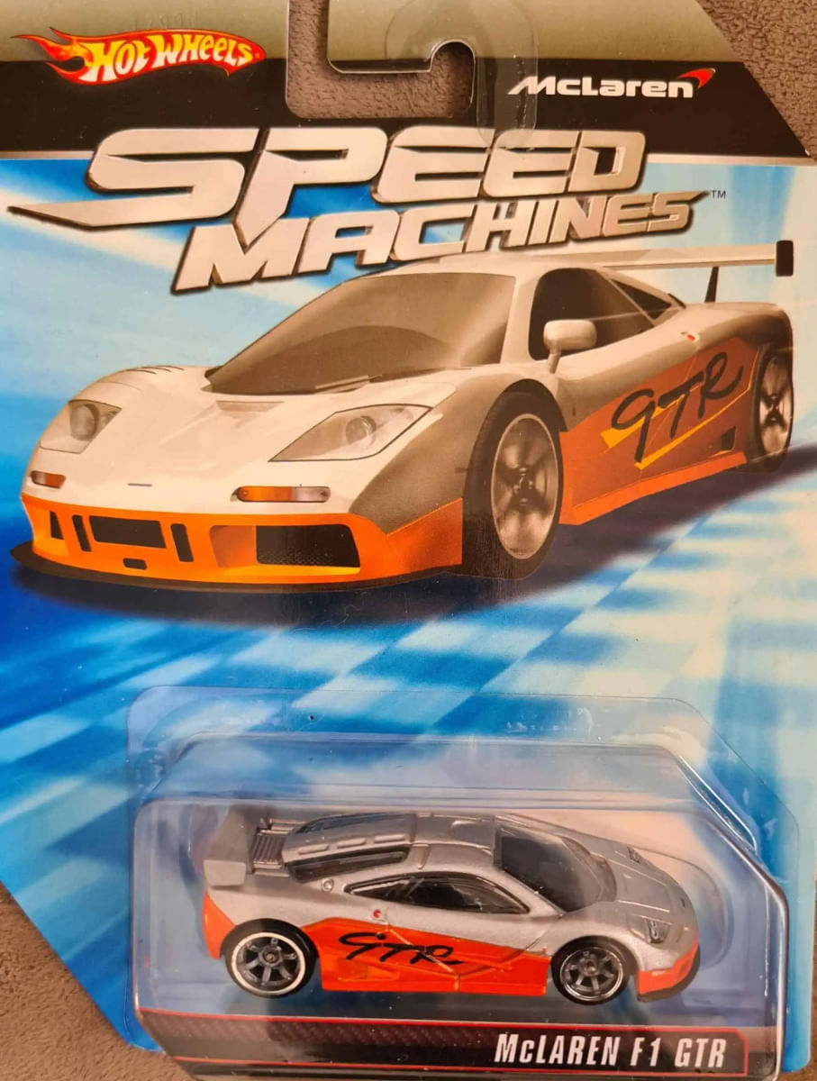 Hot Wheels Speed Machines - Mclaren F1 GTR - PBKIDS Brinquedos