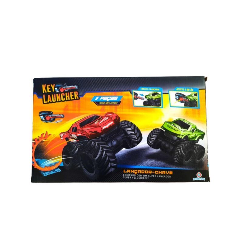 Carrinho Brinquedo Key Launcher Lançador Chave Polibrinq - Ri Happy