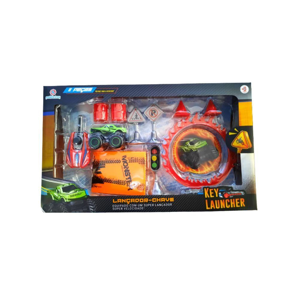 Carrinho Brinquedo Key Launcher Lançador Chave Polibrinq - Ri Happy