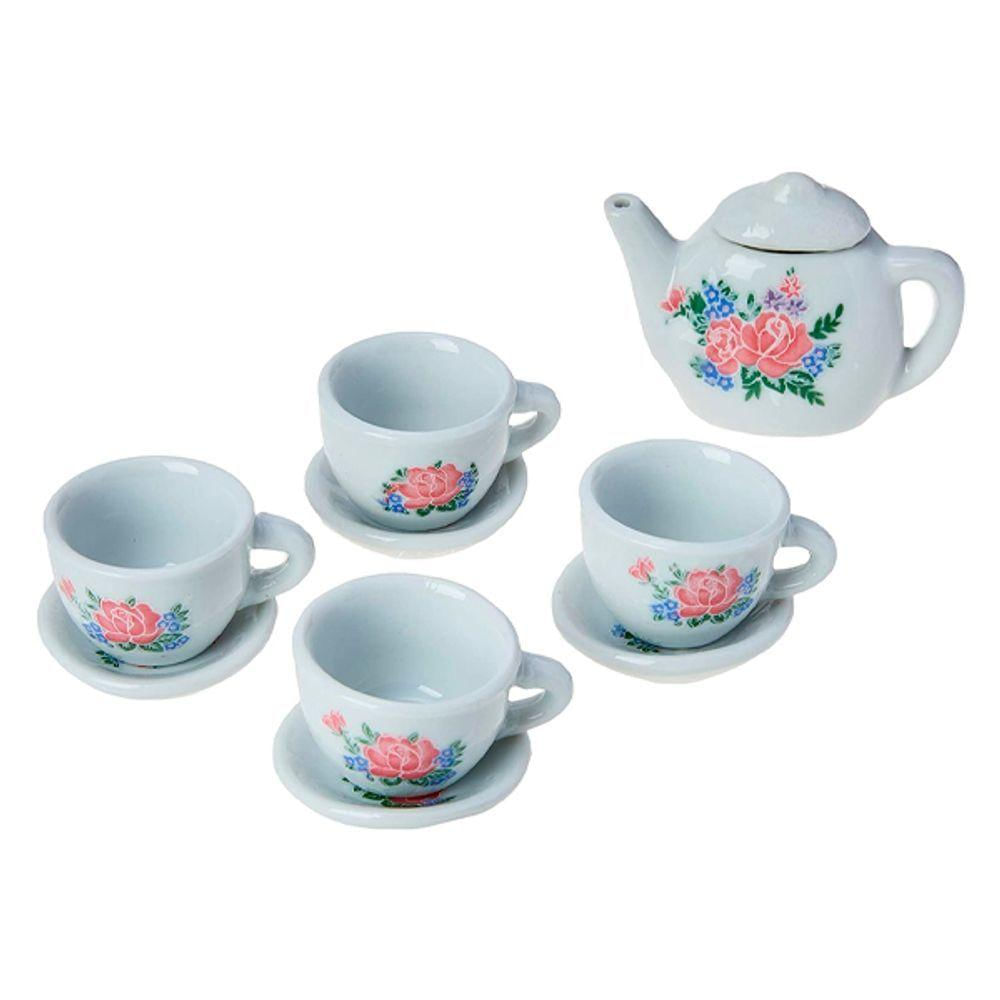 Conjunto De Chá De Porcelana Florzinha - Art Brink - Ri Happy