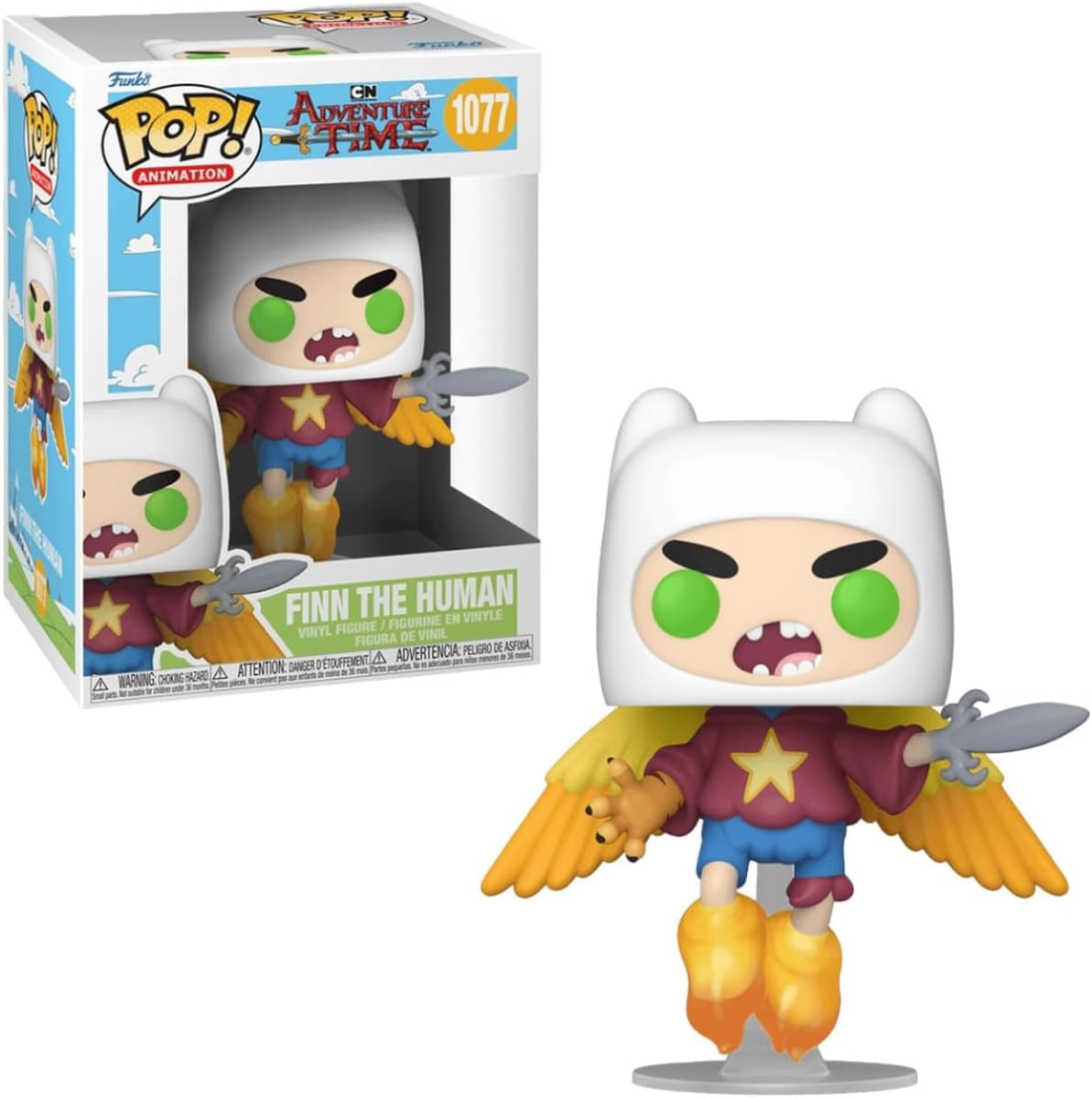 Funko Pop Anime Finn o Humano 1077 A Hora da Aventura Finn the Human ...
