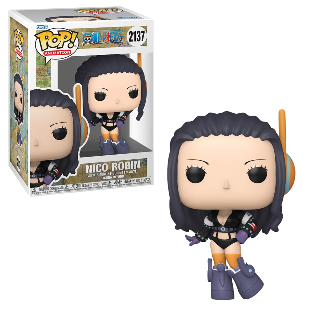 Boneco - Funko Pop - One Piece - Egghead - Nico Robin - Candide - Ri Happy