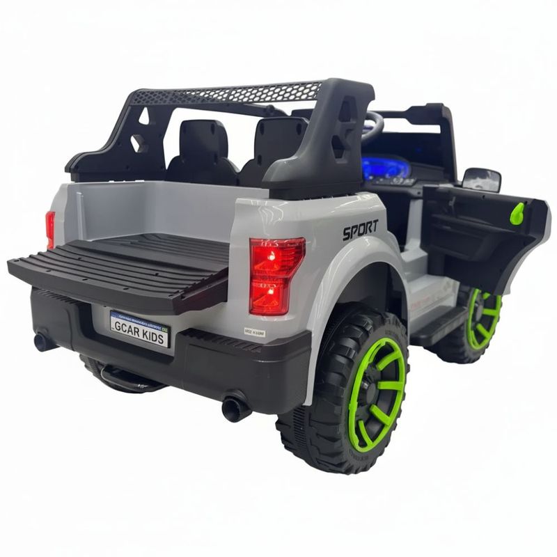 CARRO ELETRICO INFANTIL 2 LUGARES SUV RVM 12V CINZA - ZIPPY TOYS - Ri Happy