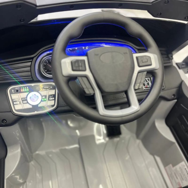 CARRO ELETRICO INFANTIL 2 LUGARES SUV RVM 12V CINZA - ZIPPY TOYS - Ri Happy